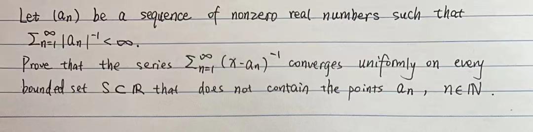 Solved Let lan) be a sequence of nonzero real numbers such | Chegg.com