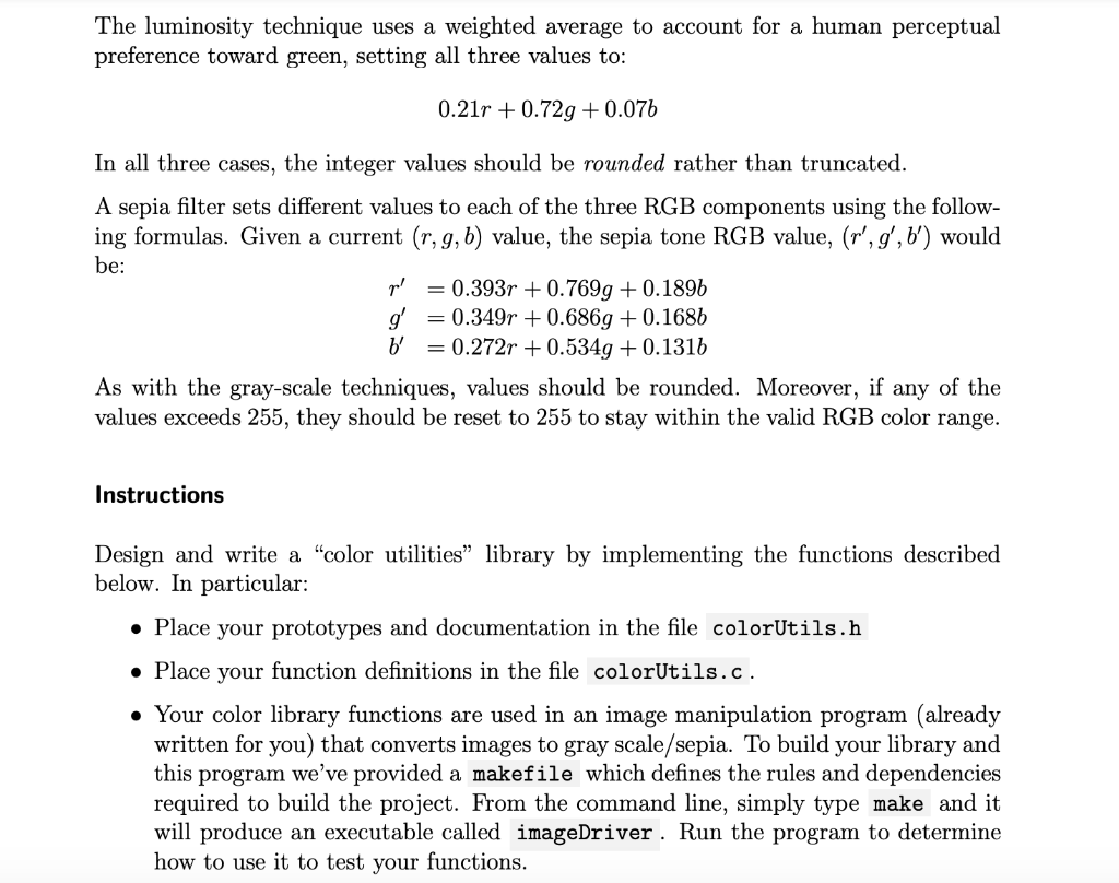 Solved 3.2 Writing Functions Images are made up of | Chegg.com
