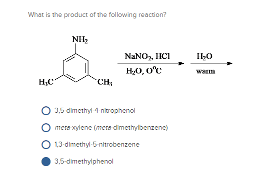 Solved What is the product of the following reaction? NH2 | Chegg.com