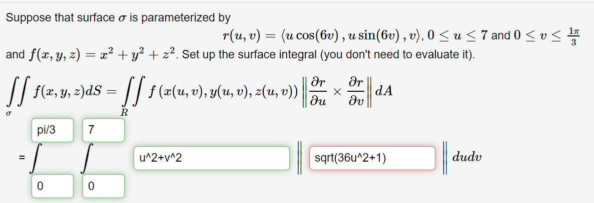 Solved Suppose that surface σ is parameterized by | Chegg.com