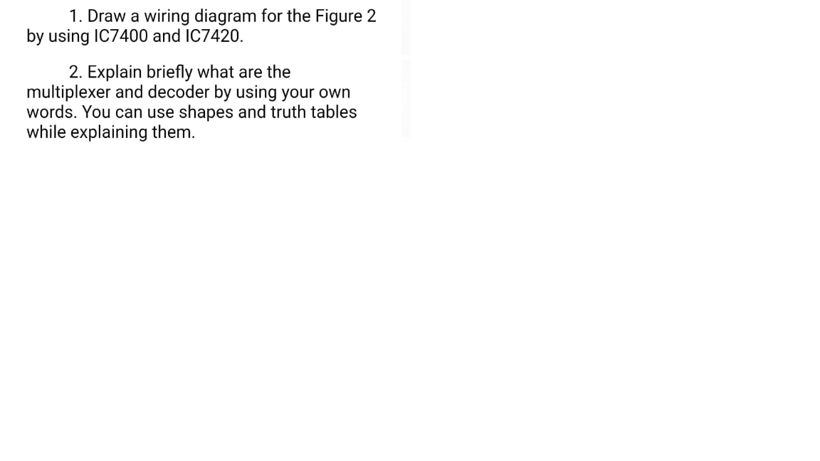 Solved 1. Draw a wiring diagram for the Figure 2 by using | Chegg.com