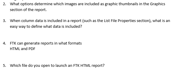 Solved 2. What options determine which images are included | Chegg.com