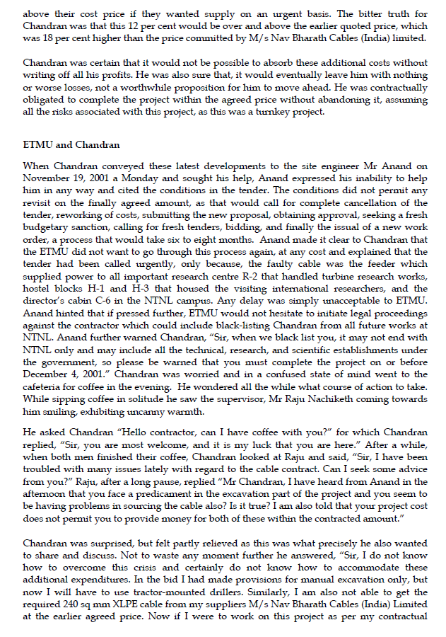 Solved The Cable Contract Chandran was confused as the | Chegg.com
