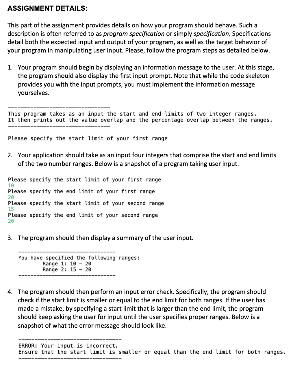 Solved This part of the assignment provides details on how | Chegg.com