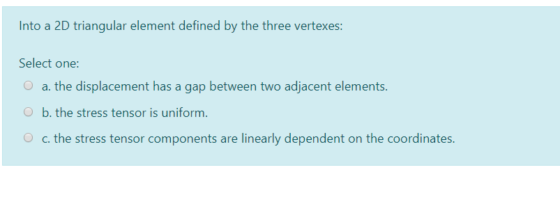 Solved Into a 2D triangular element defined by the three | Chegg.com