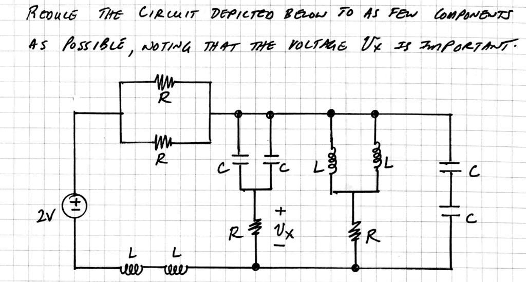 Solved Reduce the circuit depicted below to as few | Chegg.com