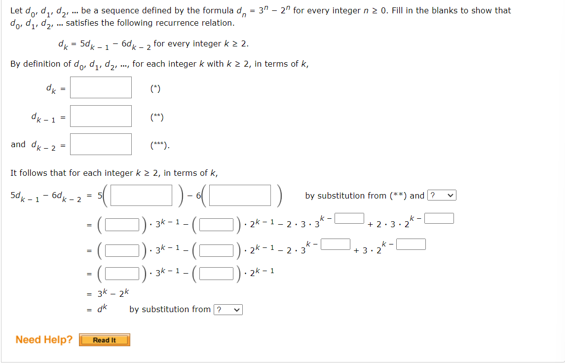 Solved Let d0′d1,d2′… be a sequence defined by the formula | Chegg.com