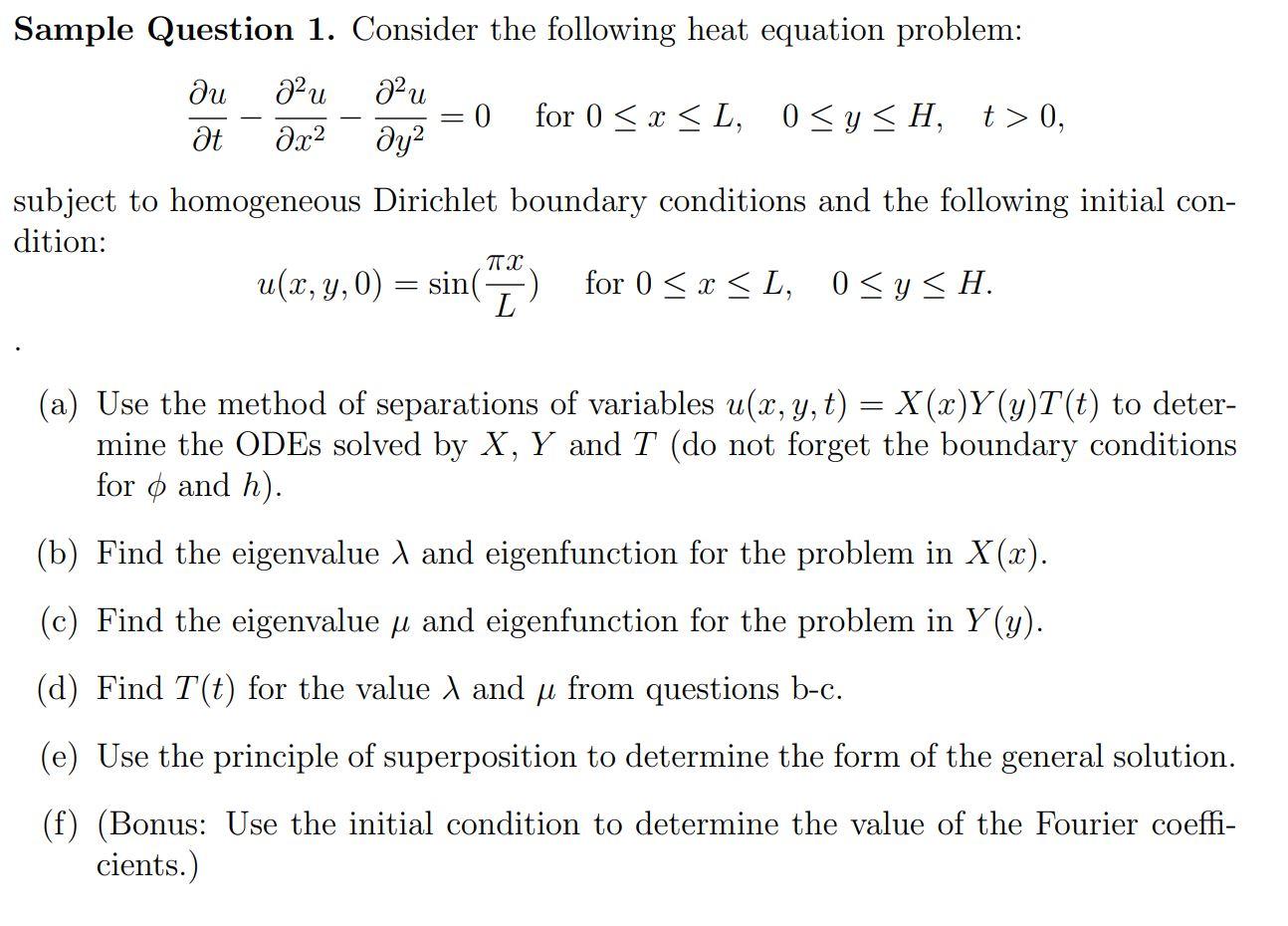 Solved 22u Sample Question 1. Consider the following heat | Chegg.com