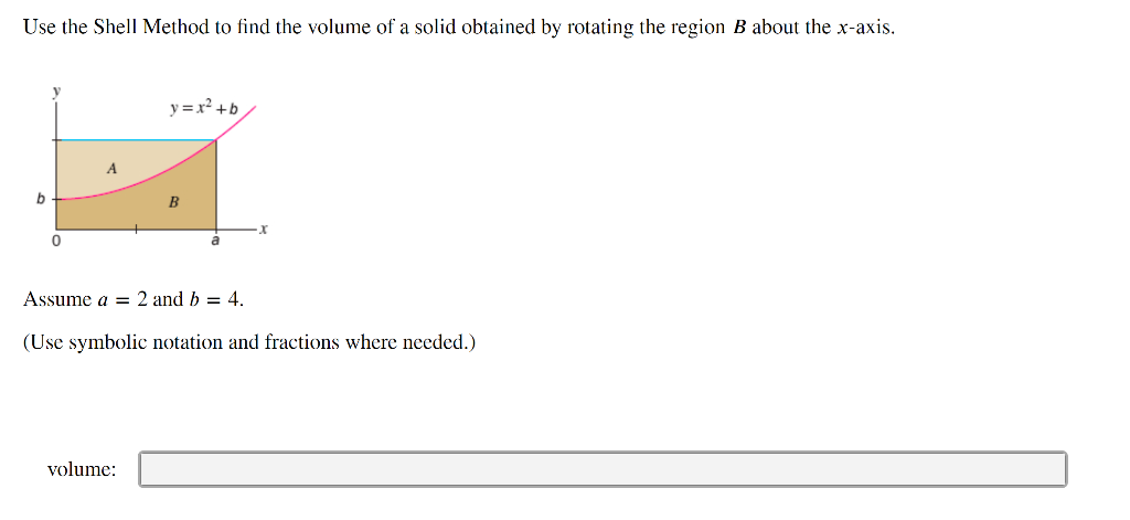Solved Use the Shell Method to find the volume of a solid | Chegg.com