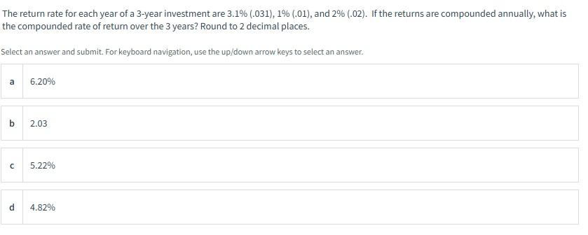 Solved A) B) What is the geometric mean return rate | Chegg.com