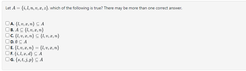 Solved Let A={43,45,47,49,51}, which of these is a correct | Chegg.com