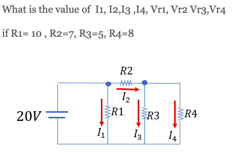 Solved What is the value of I1, I2,I3 ,I4, Vr1, Vr2 | Chegg.com
