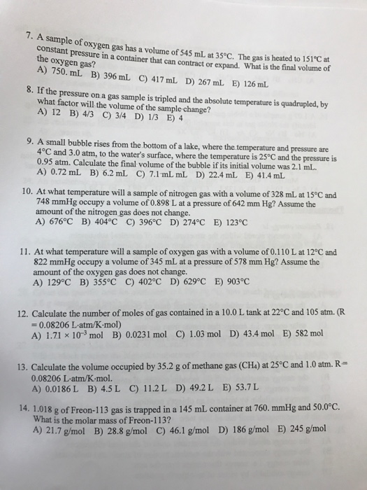 Solved Gases 1.Which of these properties is/are | Chegg.com