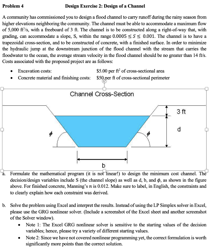 Solved Problem 4 Design Exercise 2: Design of a Channel A | Chegg.com