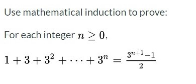 Solved Use mathematical induction to prove: For each integer | Chegg.com