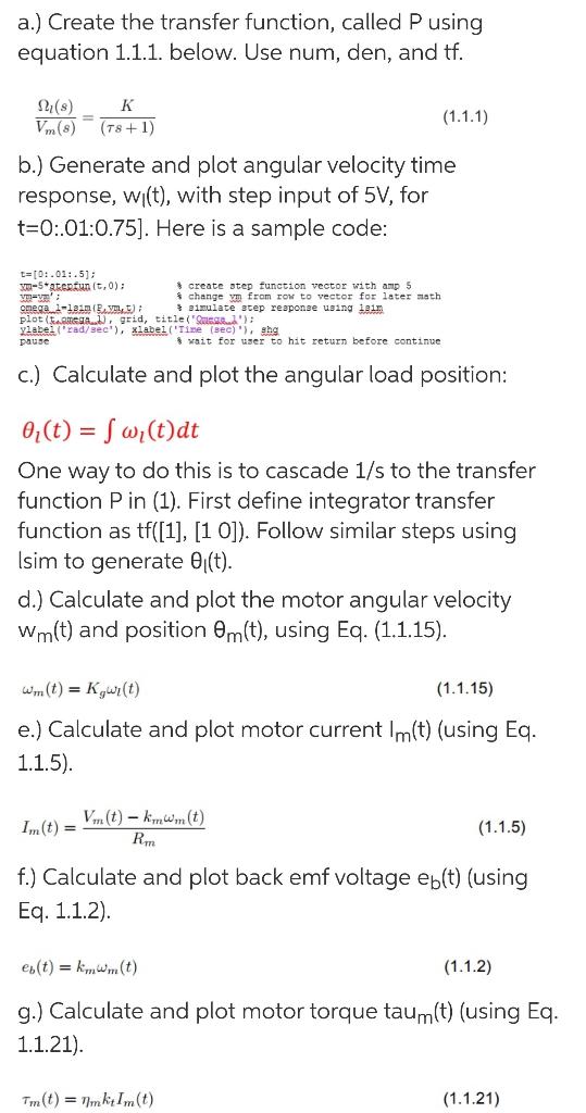 Solved ATLAB Problem. Please help me with all problems! | Chegg.com
