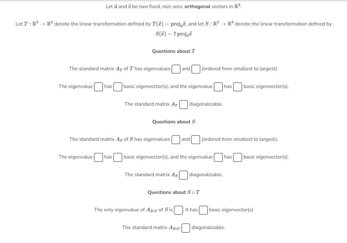 Solved Let u and v be two fixed, non-zero, orthogonal | Chegg.com