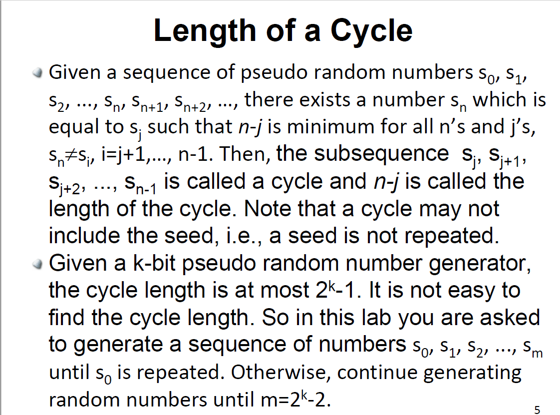 Write a program to implement a pseudo random number | Chegg.com