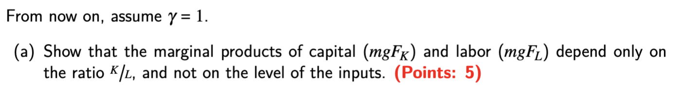 Solved Consider The Constant Elasticity Of Substitution