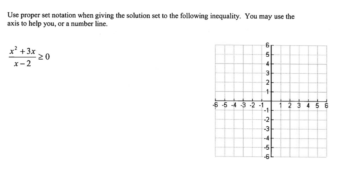 Solved Use proper set notation when giving the solution set | Chegg.com