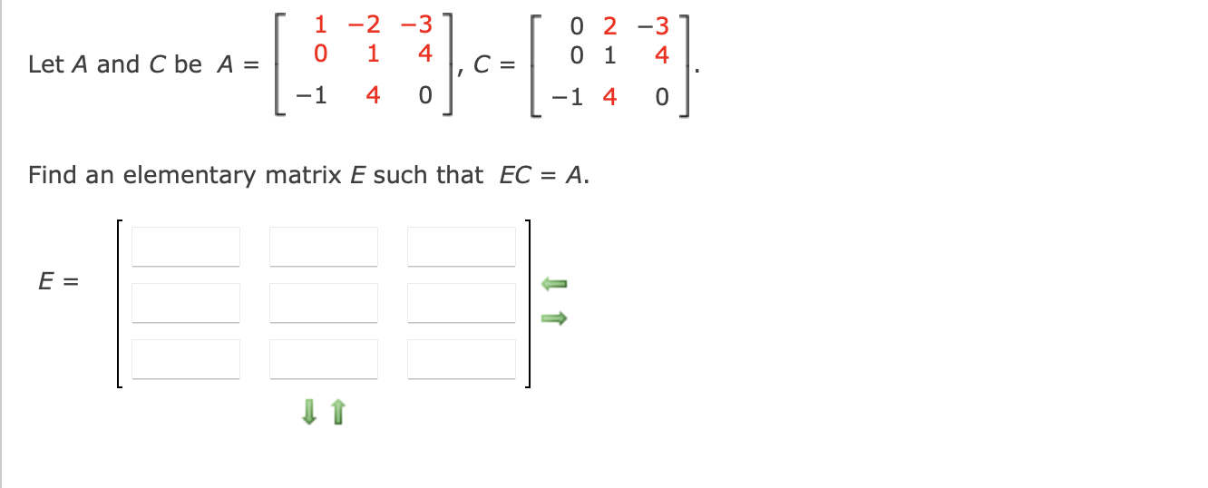 Solved Determine whether the matrix is elementary. If it is, | Chegg.com