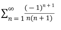 Solved ∑n=1∞n(n+1)(−1)n+1 | Chegg.com