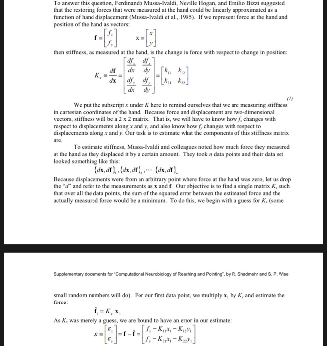 Solved Consider the stiffness equation (1). Using the quiver | Chegg.com