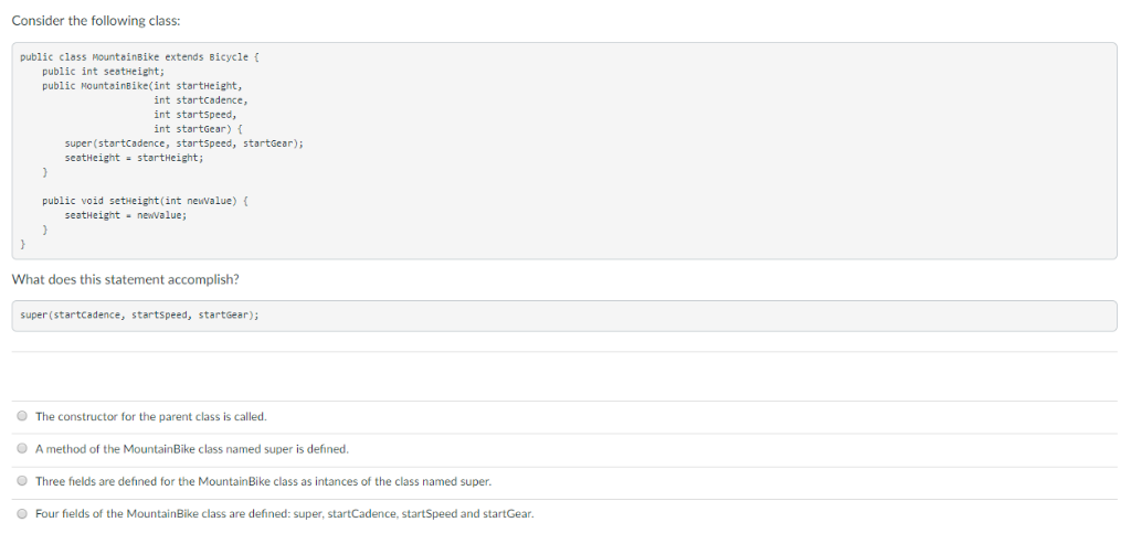 Solved Select The Derived Class Constructor Definitions That