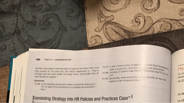 Solved Continuing Case Carter Cleaning Company The New Pay | Chegg.com