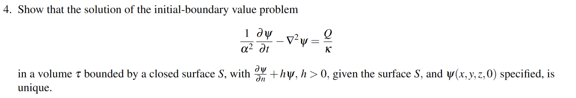4 Show That The Solution Of The Initial Boundary