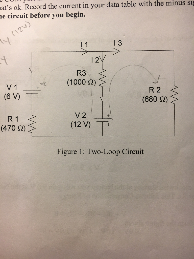 Solved For the Two-Loop Circuit, determine the amount of | Chegg.com