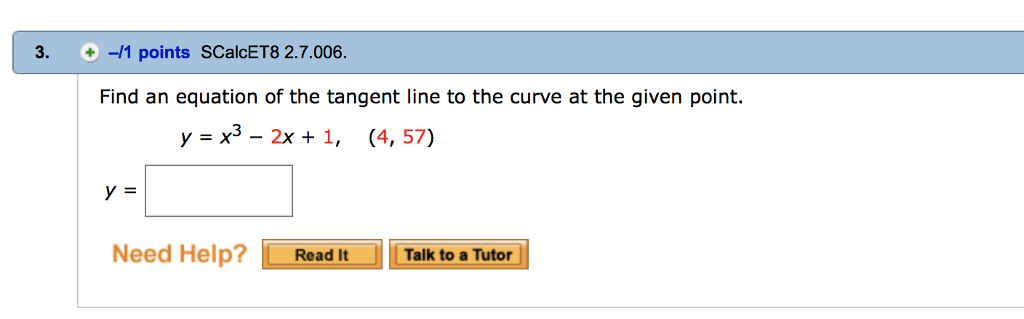 Solved 4. 0/1 points| Previous Answers SCalcET8 2.7.007.MI. | Chegg.com