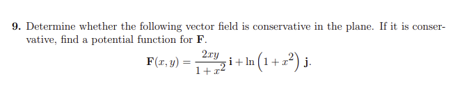 Solved Determine whether the following vector field is | Chegg.com