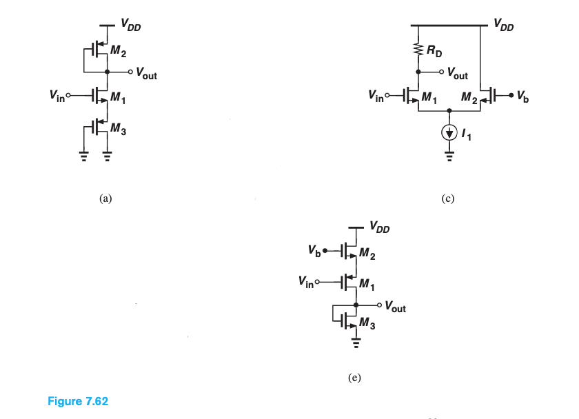 Solved **7.31. Calculate the voltage gain of the circuits | Chegg.com