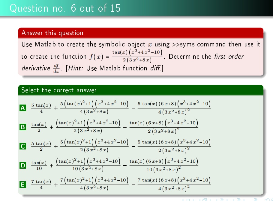 Solved Question no. 1 out of 15 Answer this question Use | Chegg.com
