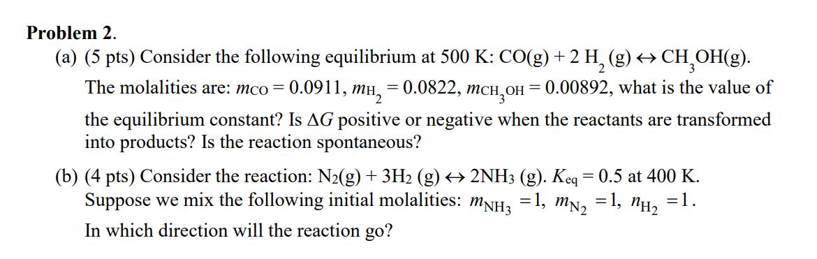 Solved Problem 2. (a) (5 pts) Consider the following | Chegg.com