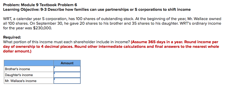 Solved Problem: Module 9 Textbook Problem 6 Learning | Chegg.com