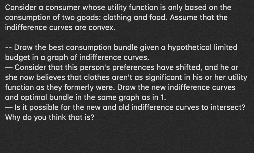 Solved Consider a consumer whose utility function is only | Chegg.com