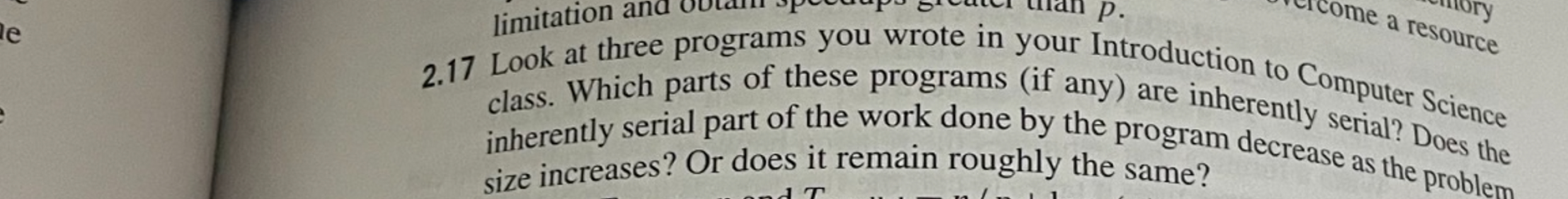 Solved 2.17 ﻿Look at three programs you wrote in your | Chegg.com