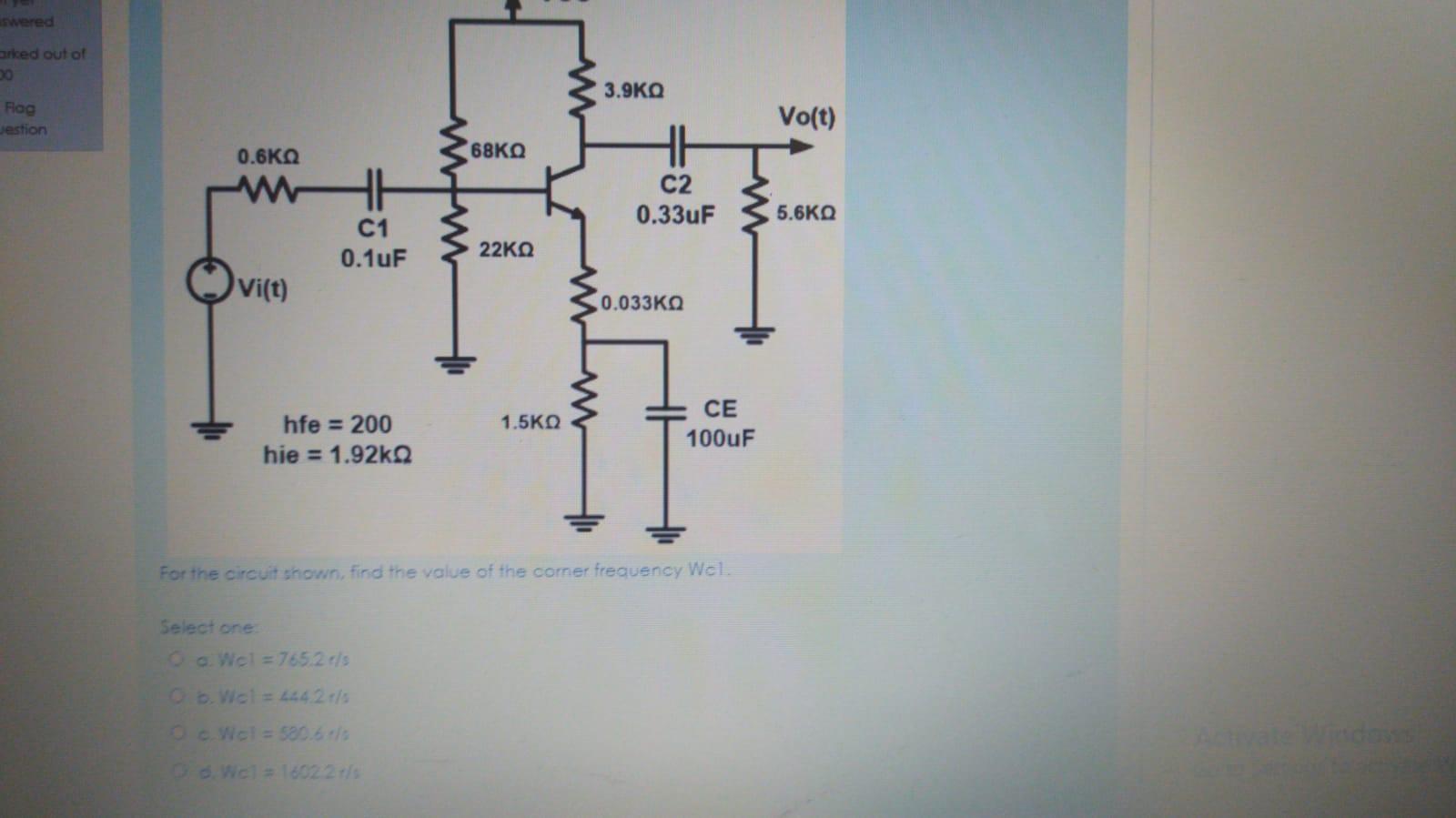 Solved please help! For the circuit shown, find the value of | Chegg.com