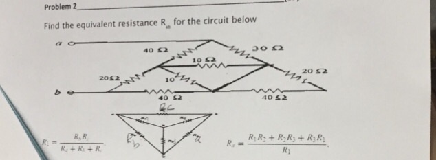Solved Find the equivalent resistance R_ab for the circuit | Chegg.com