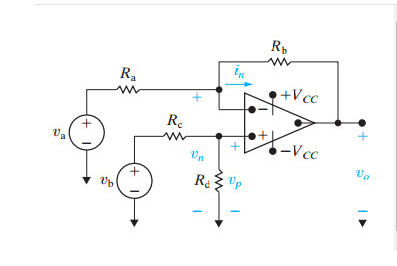 Solved Design a difference amplifier shown in the following | Chegg.com