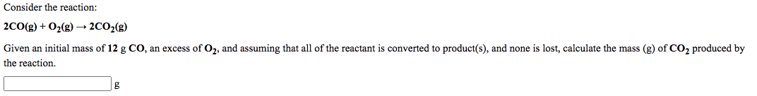 Solved Consider the reaction: 2CO(g) + O2(g) + 2C02(g) Given | Chegg.com