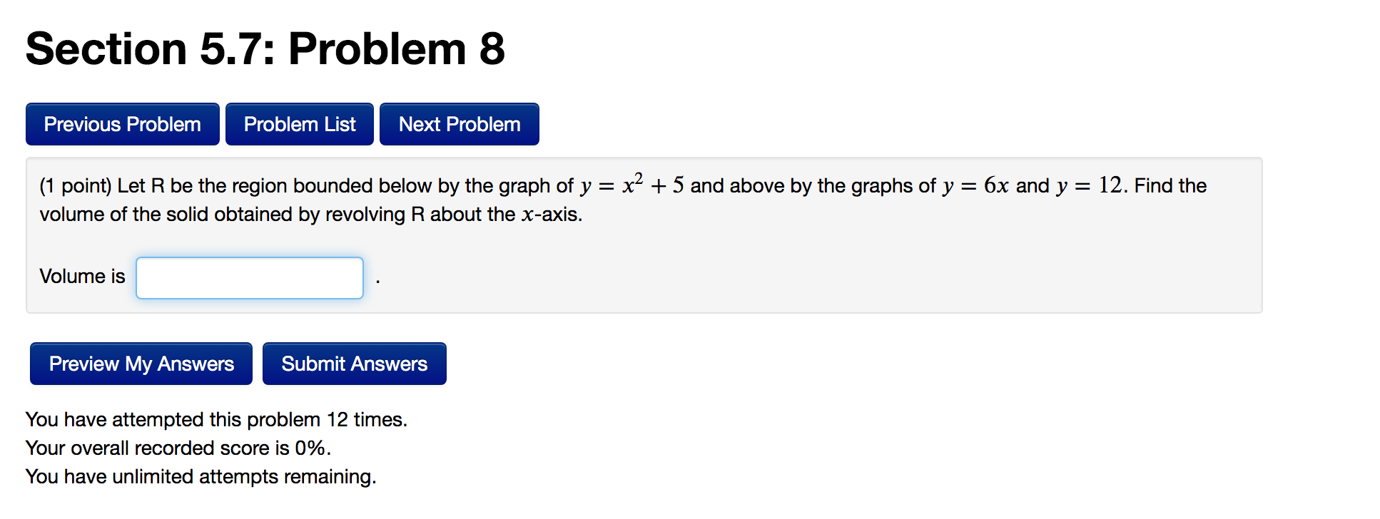 Solved Section 5.7: Problem 8 Previous Problem Problem List | Chegg.com