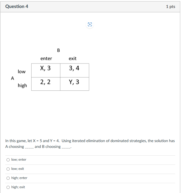 Solved In This Game Let X 5 And Y 4 Using Iterated
