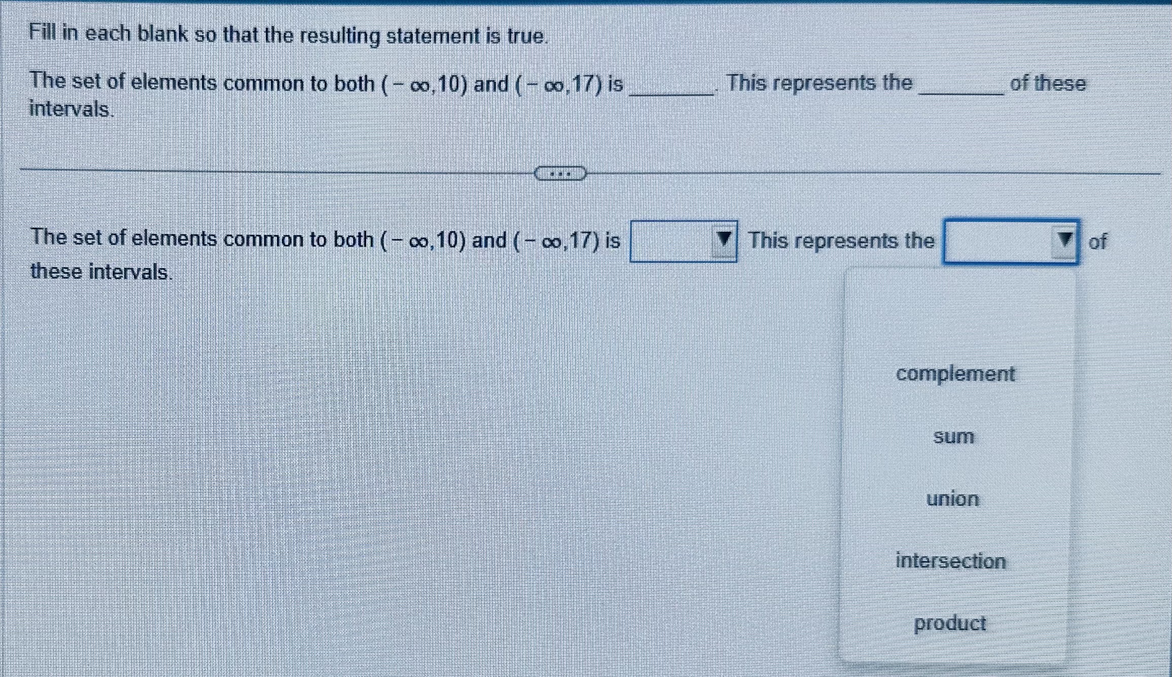 Solved Fill in each blank so that the resulting statement is | Chegg.com