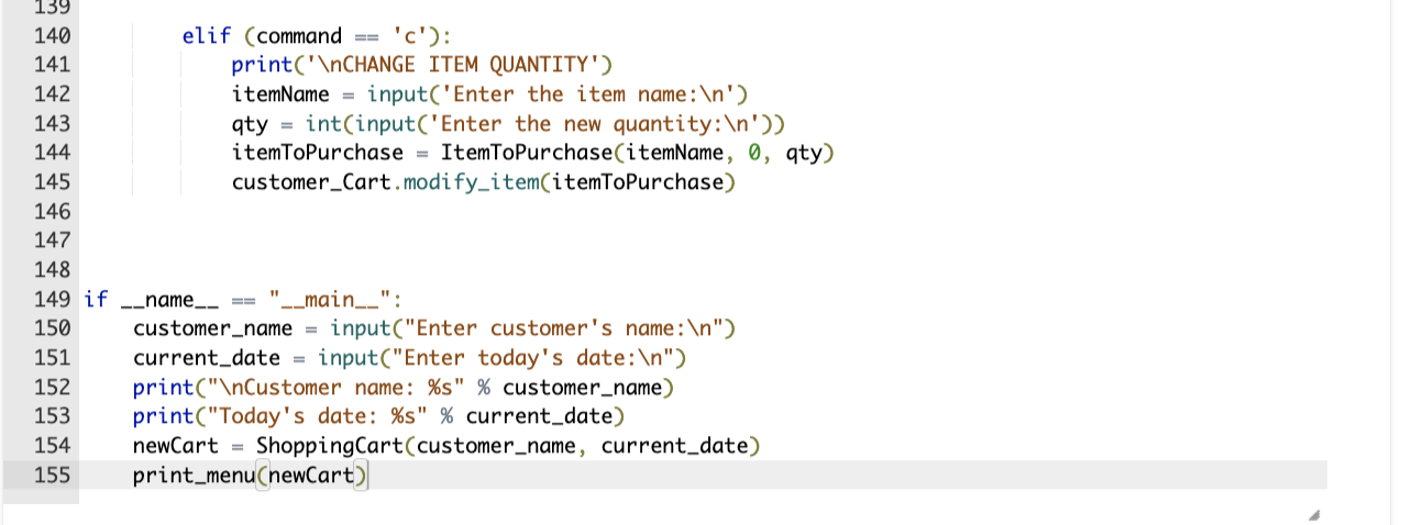 Solved This program extends the earlier "Online shopping | Chegg.com