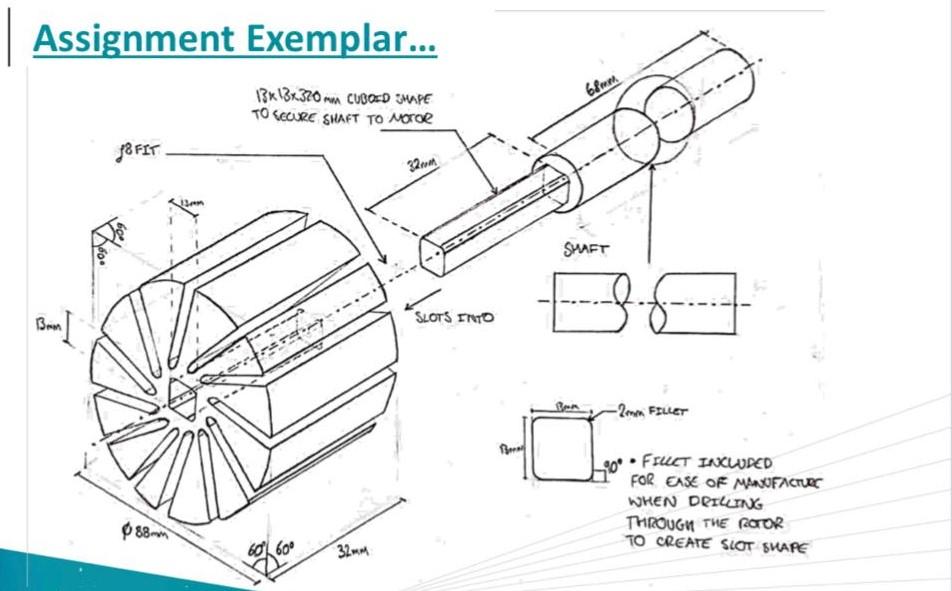 Solved produce a freehand isometric sketch to show sketch to | Chegg.com