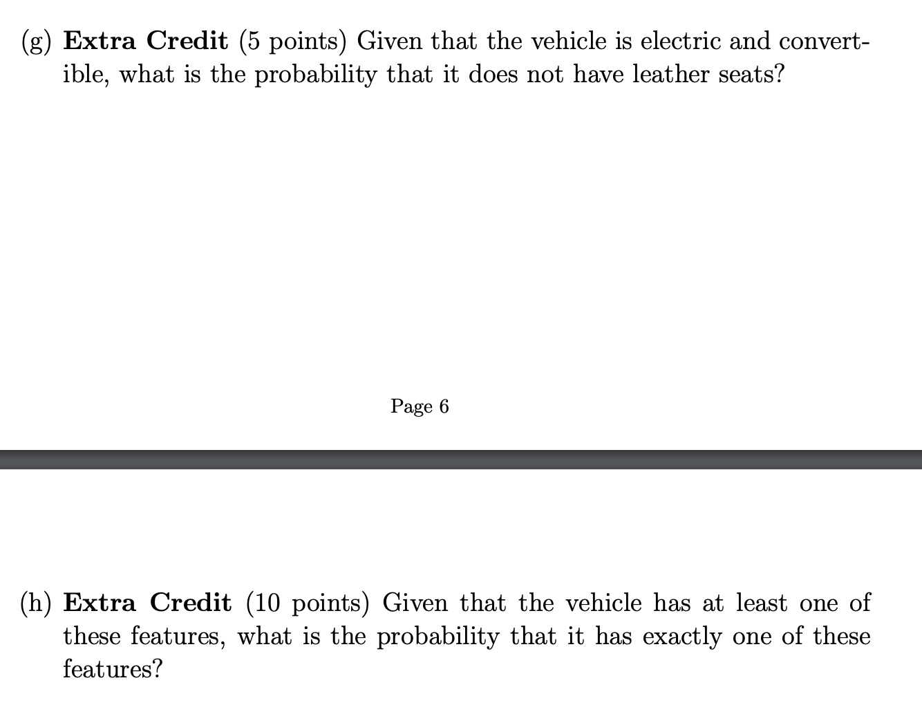 Solved 4. (5 points each) Suppose there is a survey of | Chegg.com