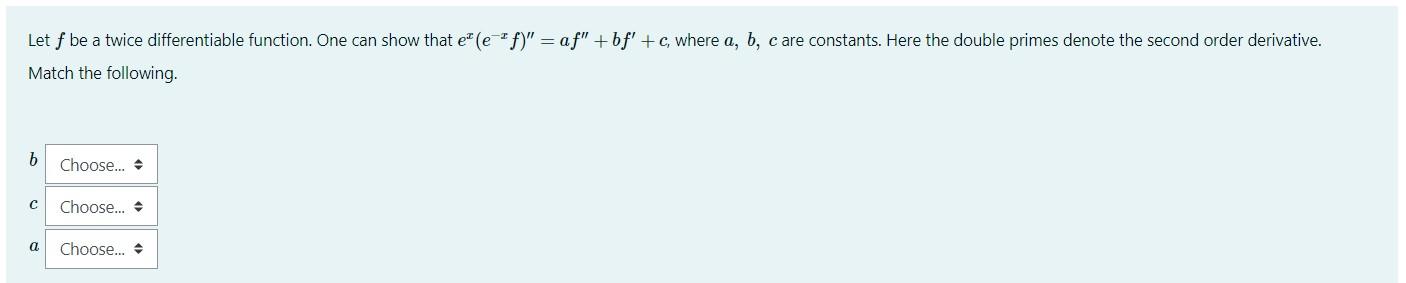 Solved Let f be a twice differentiable function. One can | Chegg.com